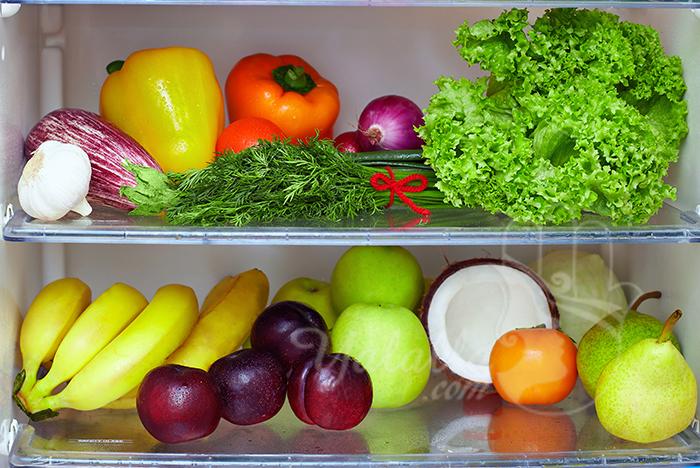 حفظ الفواكه والخضر في الثلاجة